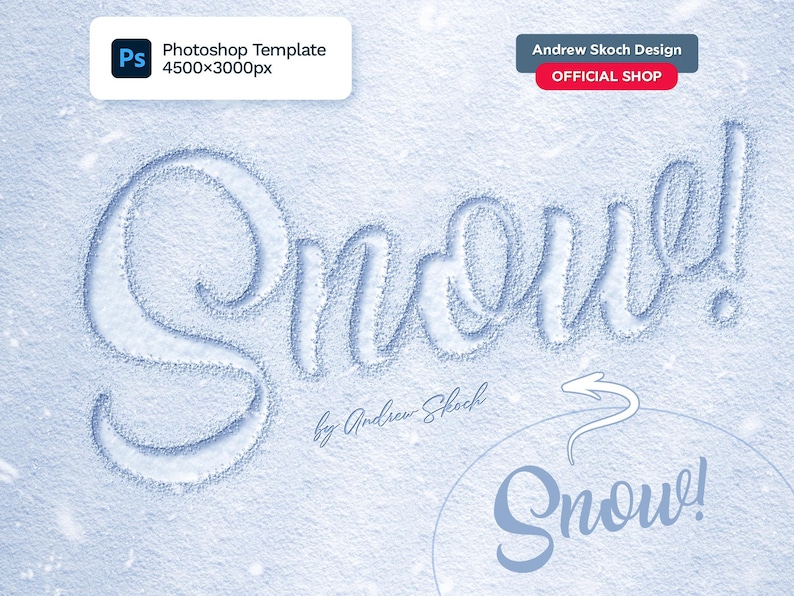 Snow Effect Template - Etsy