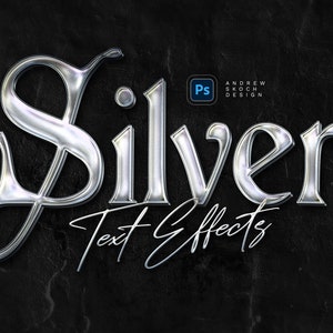 Chrome Text Effects - Etsy