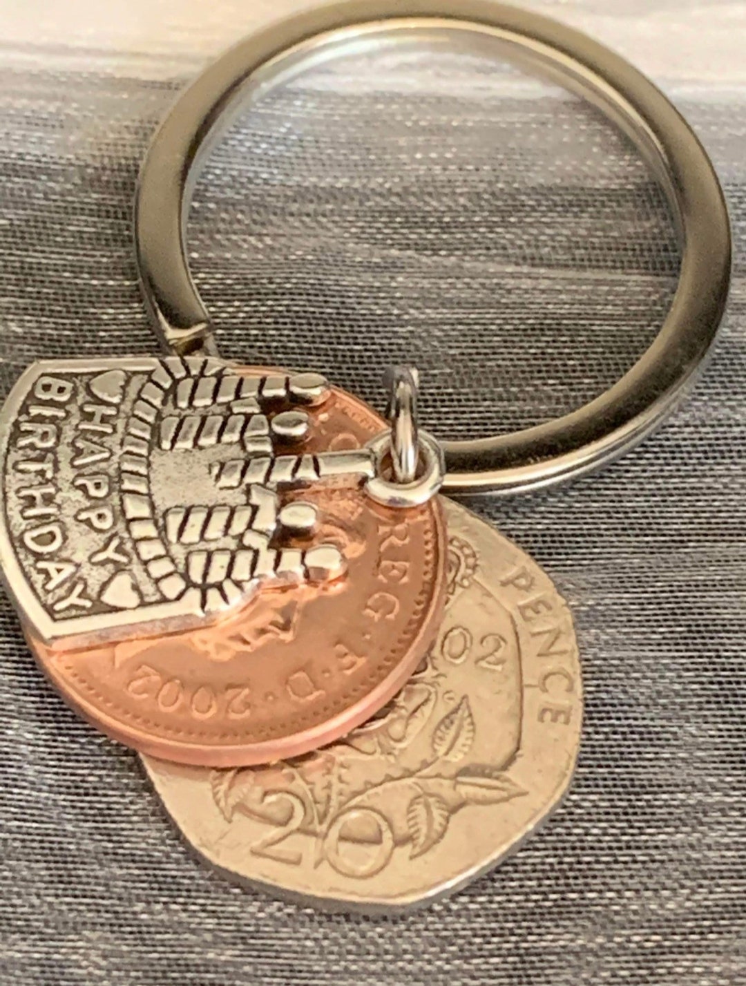 21st Birthday Gift for Him Son Boyfriend 2002 Coins & Charm - Etsy