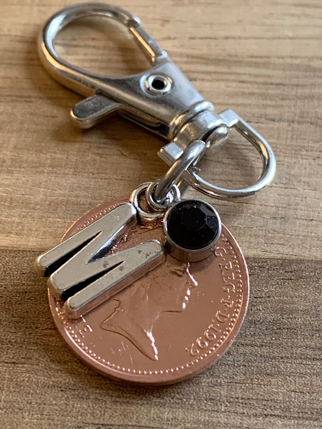 32nd Birthday or Anniversary Personalised Bag Charm Gift 1992 Coin ...