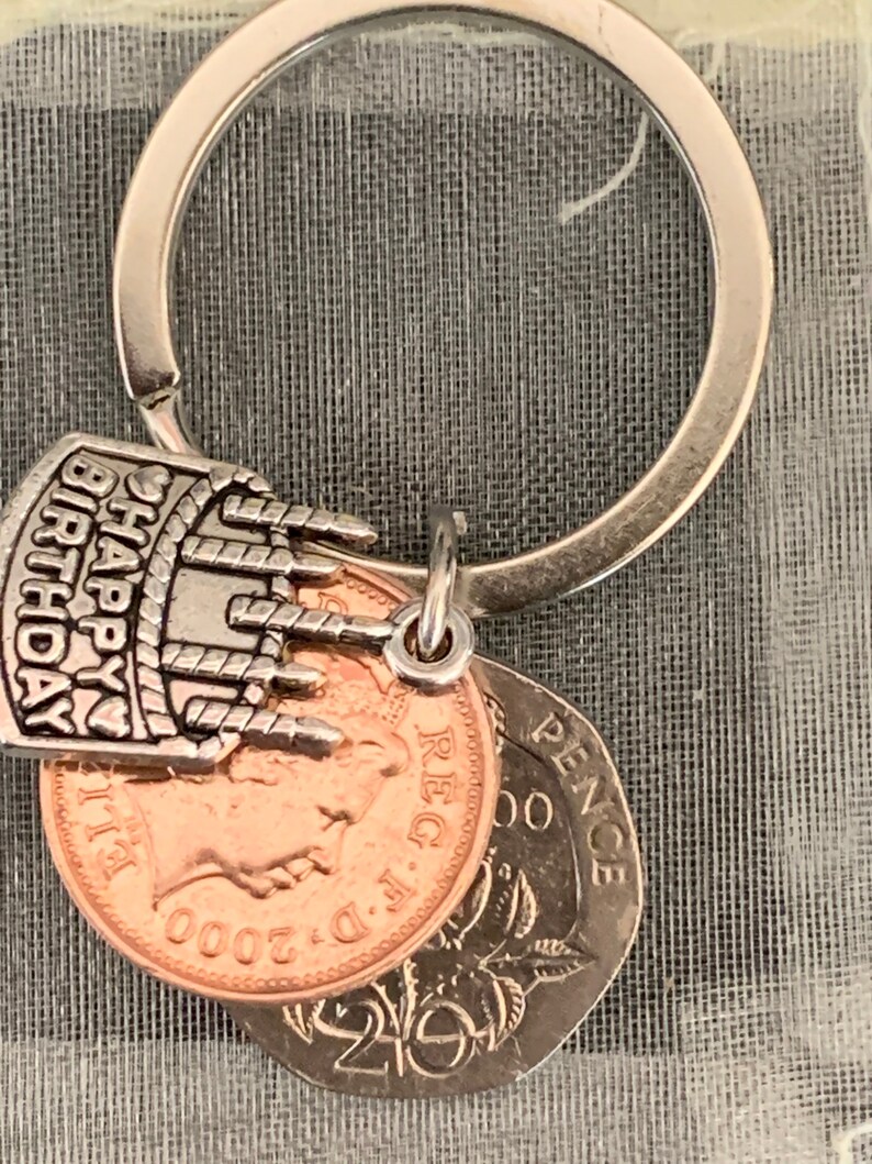 21st Birthday Gift for Him Son Boyfriend 2000 Coins & Charm | Etsy