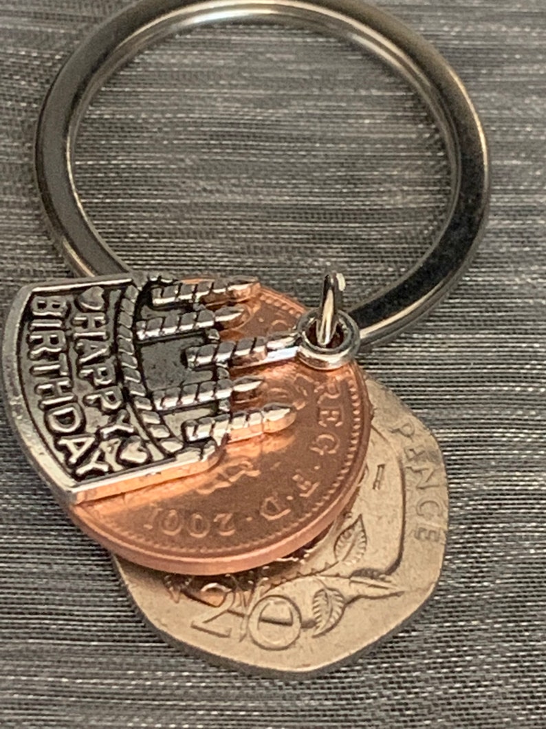 21st Birthday Gift for Him Son Boyfriend 2001 Coins & Charm - Etsy