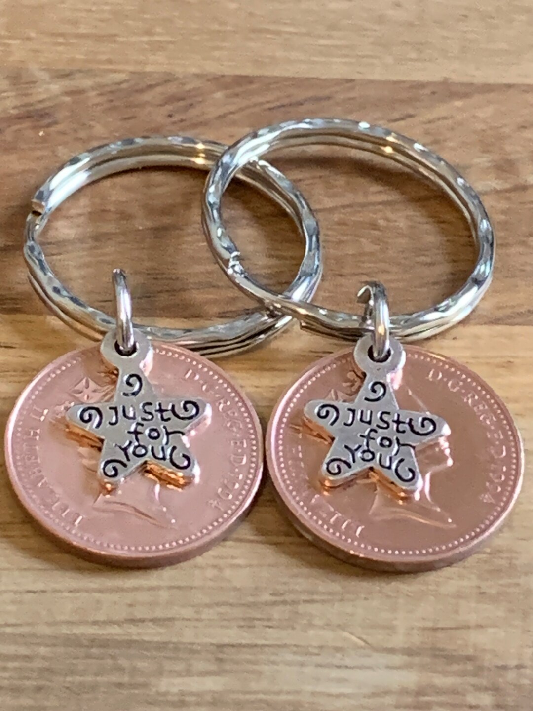 30th Wedding Anniversary 1994 Gift Coin Keyrings in Gift Bag Unique ...