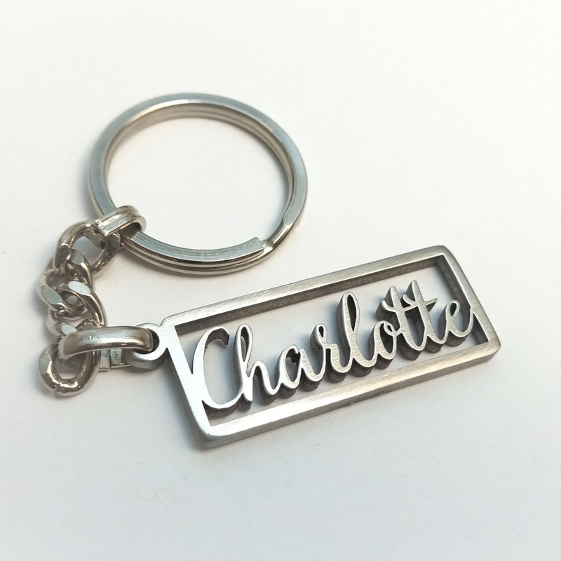 Stainless Keychain - Etsy