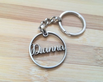 Personalized Name Keychain, Custom Keyring, Your Name Keychain, Durable ...