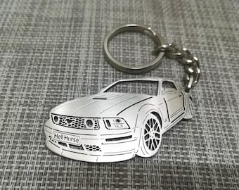 Mustang Gt Keychain | Etsy