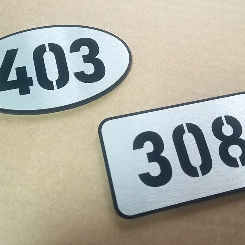 Custom Number Door Sign - Etsy