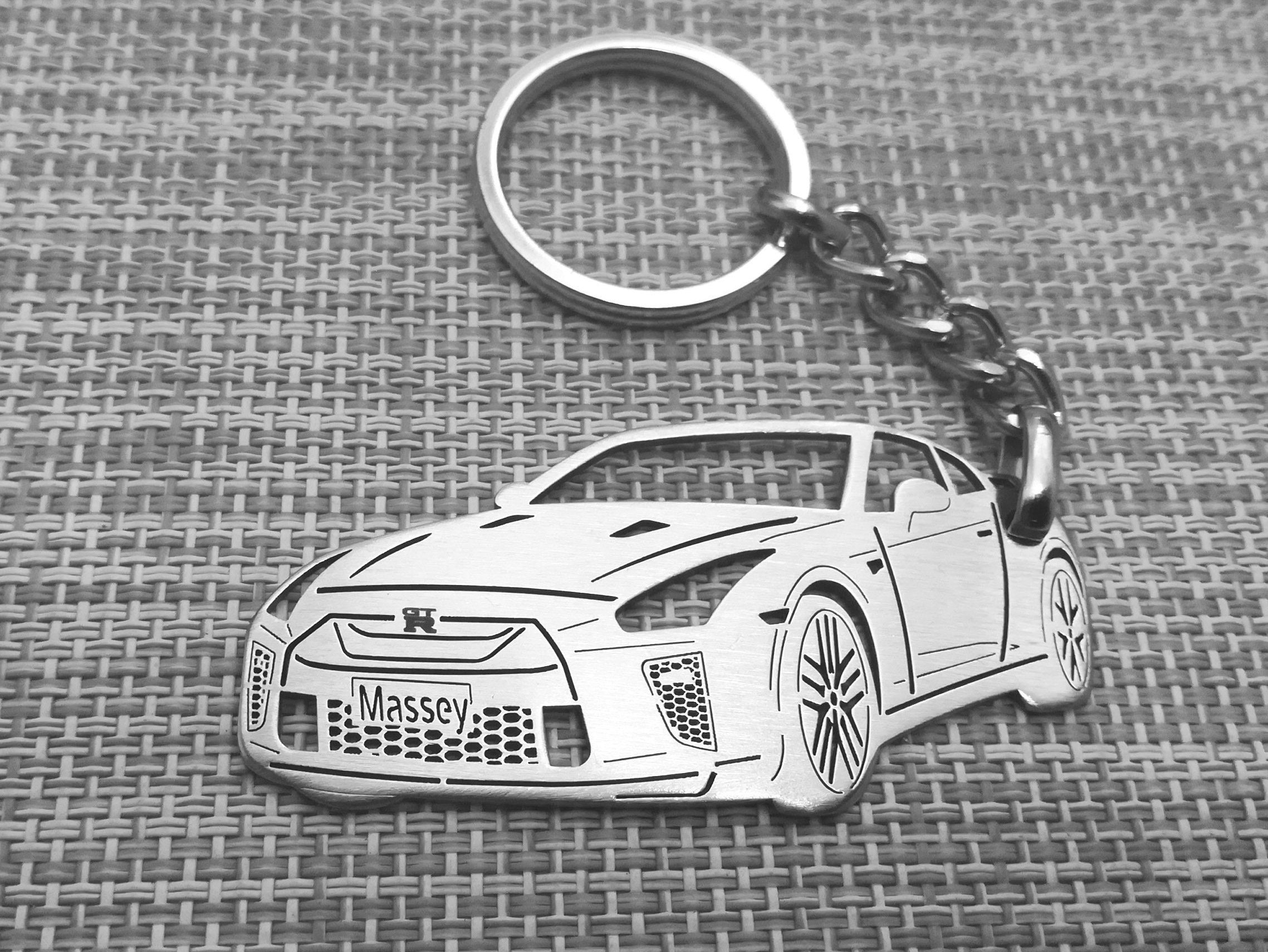 Nissan GTR 2018 Custom key chain birthday gift Custom key | Etsy
