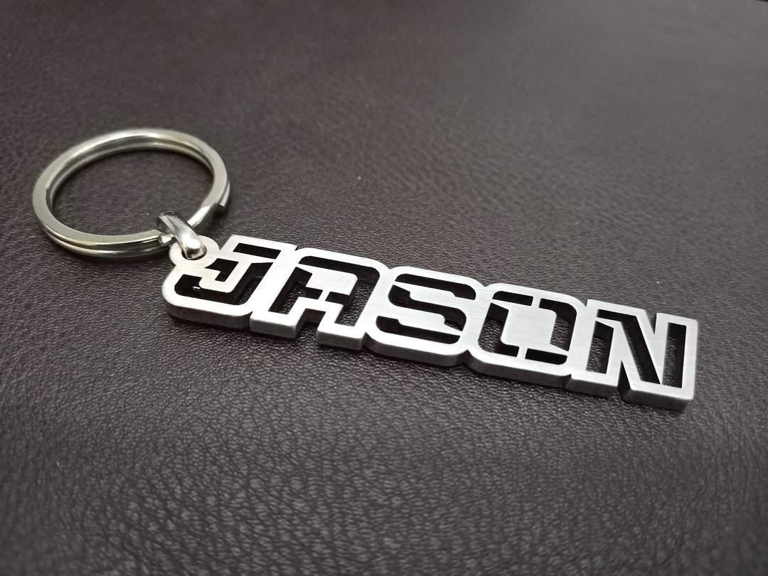 Laser Cut Metal Keychain, Custom Stainless Steel Name Keyring Gifts for ...