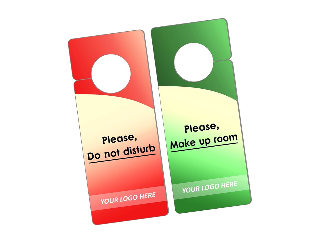 Do Not Disturb Door Sign, Custom Hotel Door Hanger, Please Clean the ...