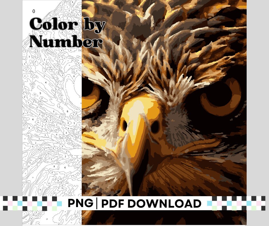 Color by Number Bird, Coloring Animals, Adult Coloring Pages, Digital ...