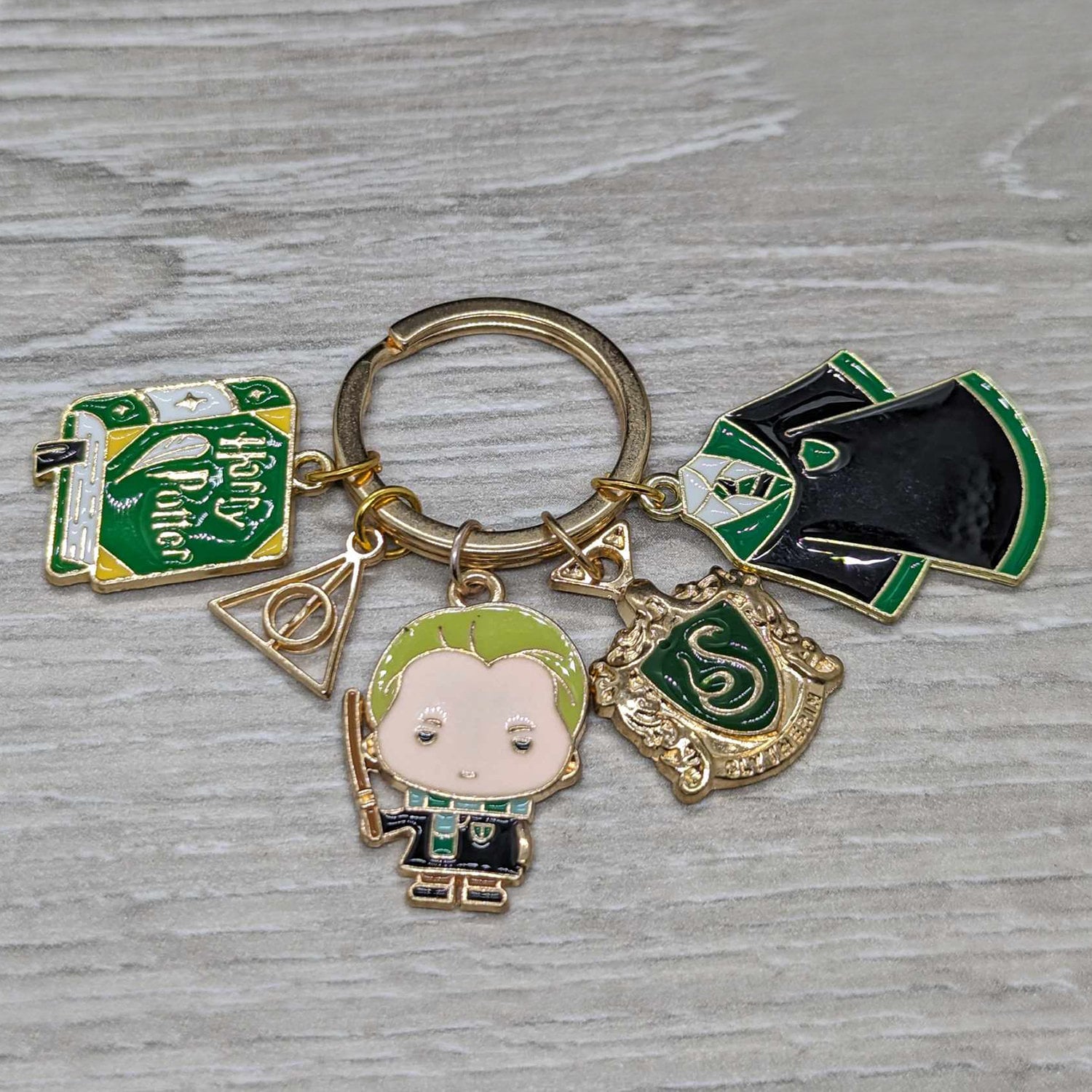 Harry Potter Keyring, Hermione Ron Draco Wizard Keychain, Hogwarts ...