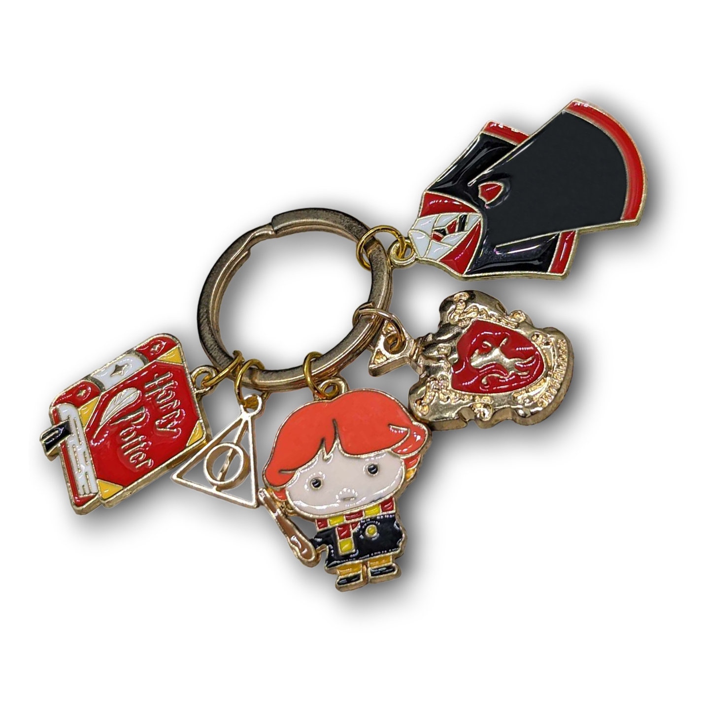 Harry Potter Keyring, Hermione Ron Draco Wizard Keychain, Hogwarts ...