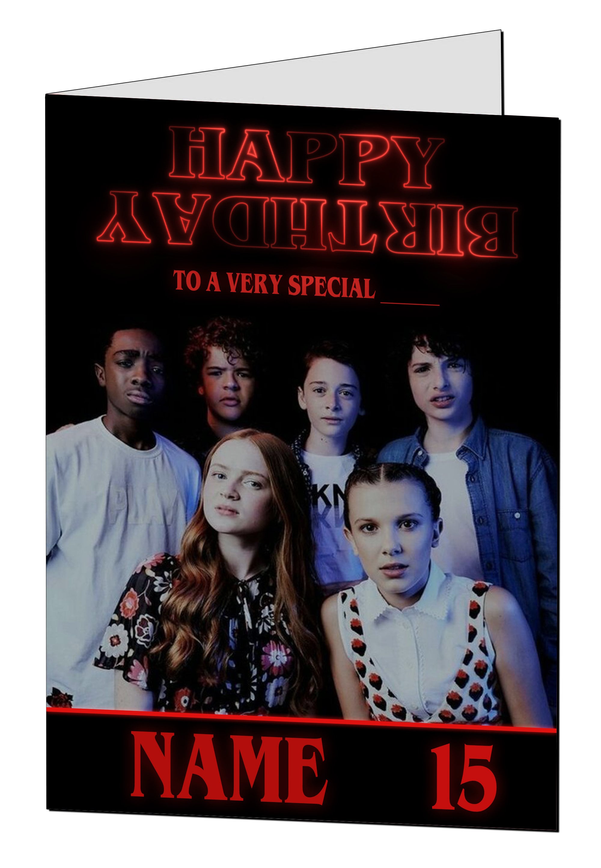 Stranger Things Happy Birthday Card / Personalised Birthday - Etsy UK