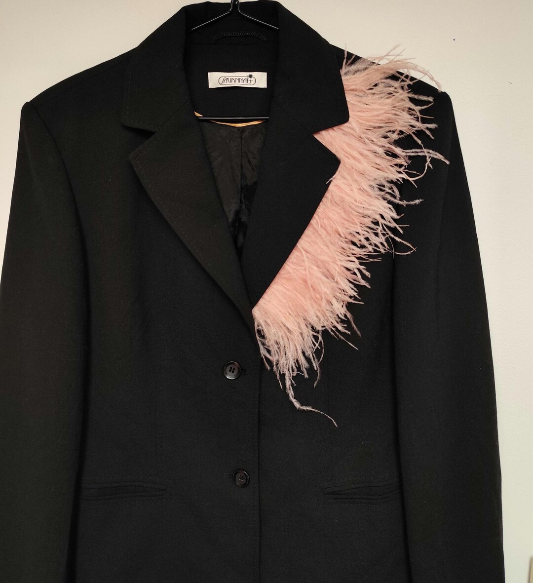 Powder Fashion Ostrich Feather Strip, Ostrich Feather Brooch, Pink ...