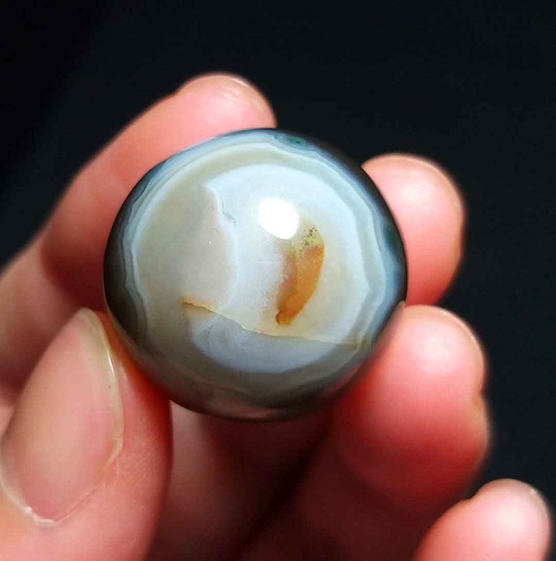 Rare Gobi Eyes Agate Sphere: Banded Reiki Crystal Gift - Etsy
