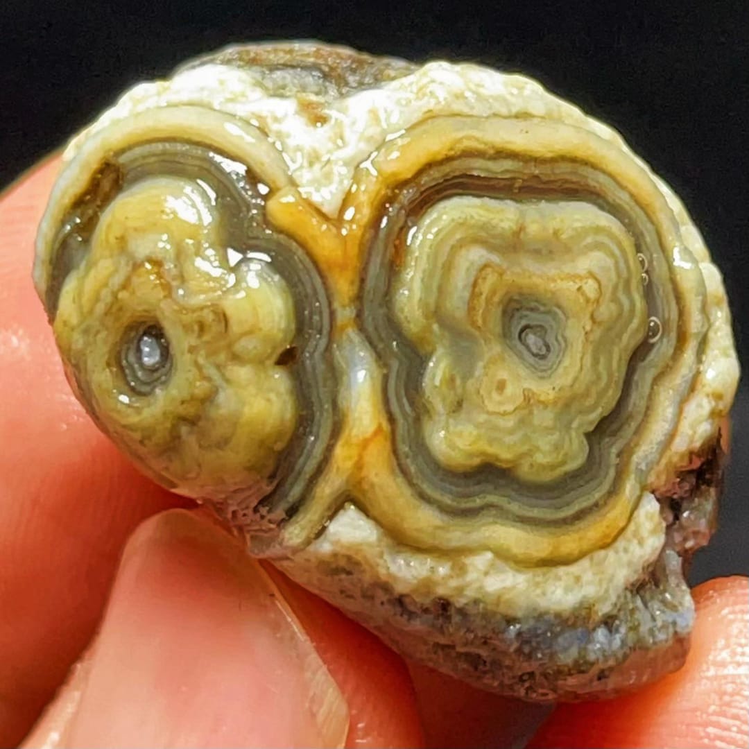 Rare Gobi Agate Specimen: Natural Red Eyes Agate Healing Stone - Etsy