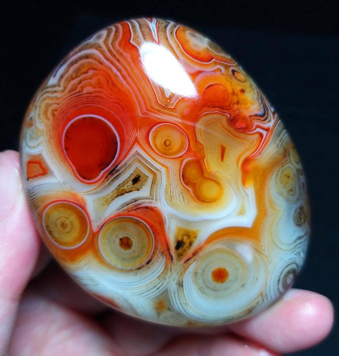 TOP Beautiful Polished Silk Banded Agate From Madagascar, Lace Agate ...