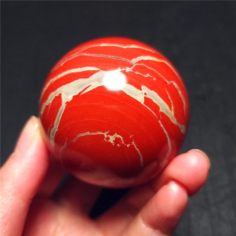 Natural Warring States Red Agate Sphere: Metaphysical Crystal Ball ...