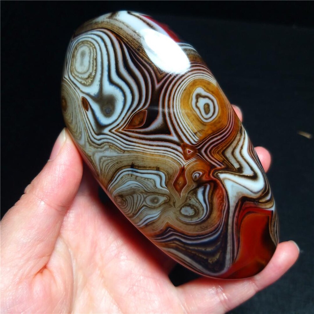 TOP Beautiful Polished Silk Banded Lace Agate From Madagascar,healing ...