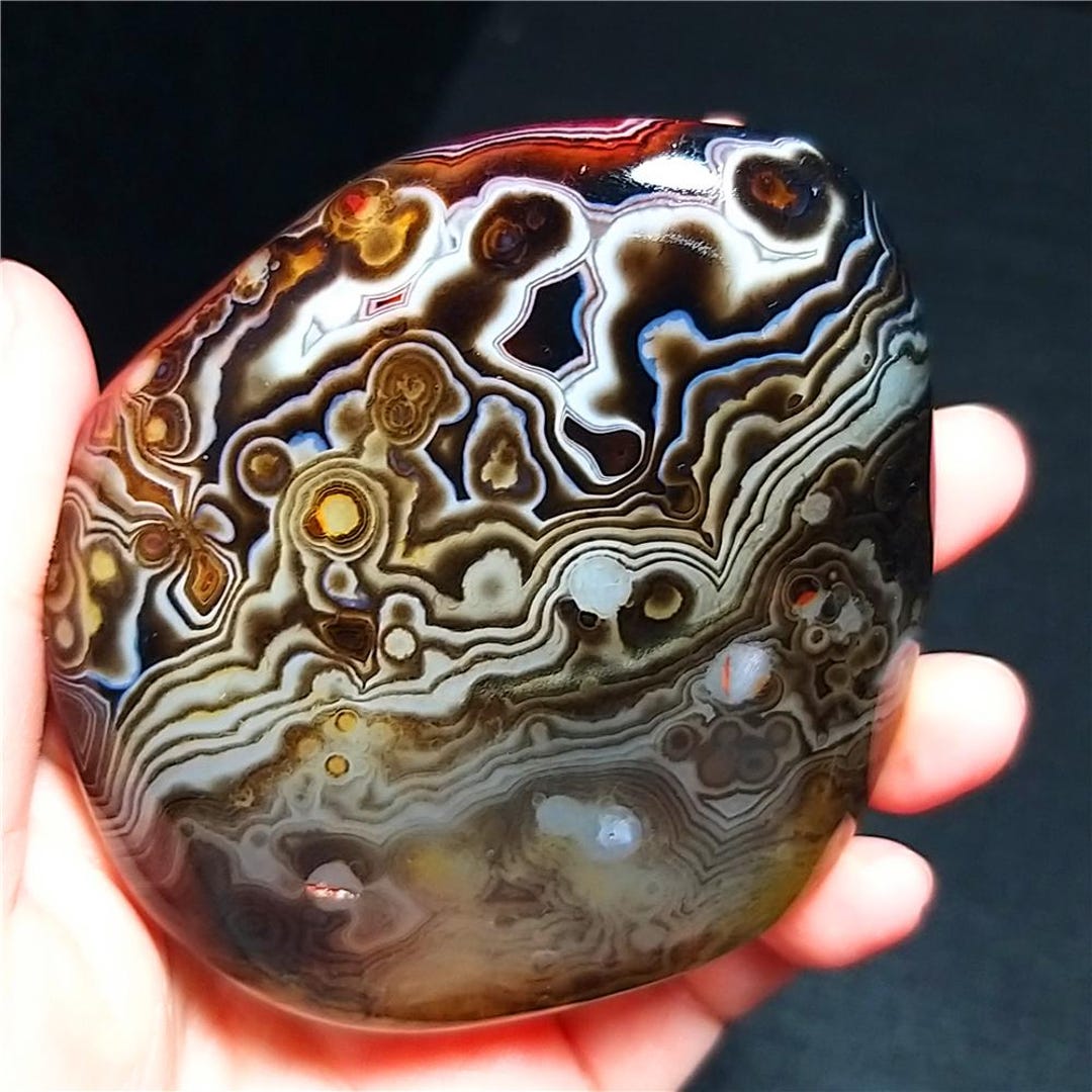 TOP Beautiful Polished Silk Banded Agate From Madagascar, Lace Agate ...
