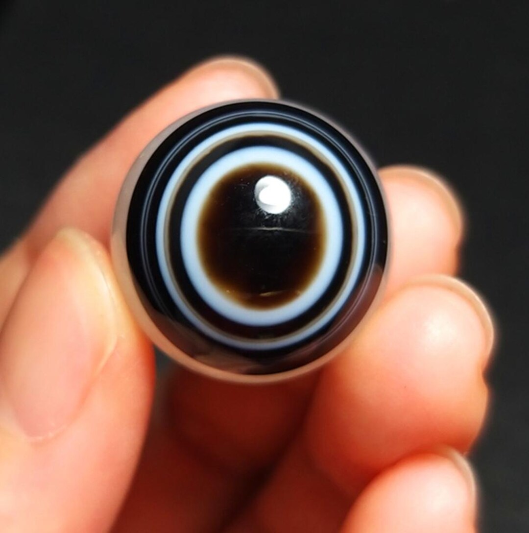 Rare Gobi Eyes Agate Sphere: Silk Agate Crystal Ball, Divination Stone ...