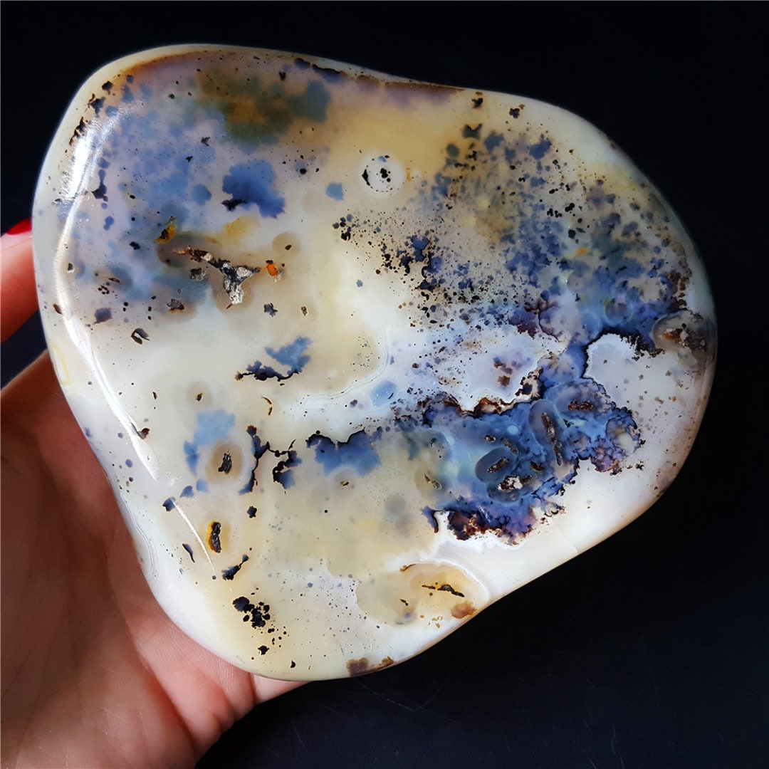 AAA Natural Aquatic Plant Agate Banded Crystal Polished - Etsy