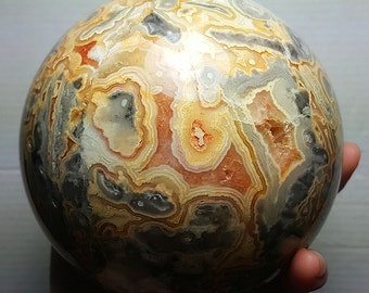 Crazy Lace Agate Sphere - Etsy