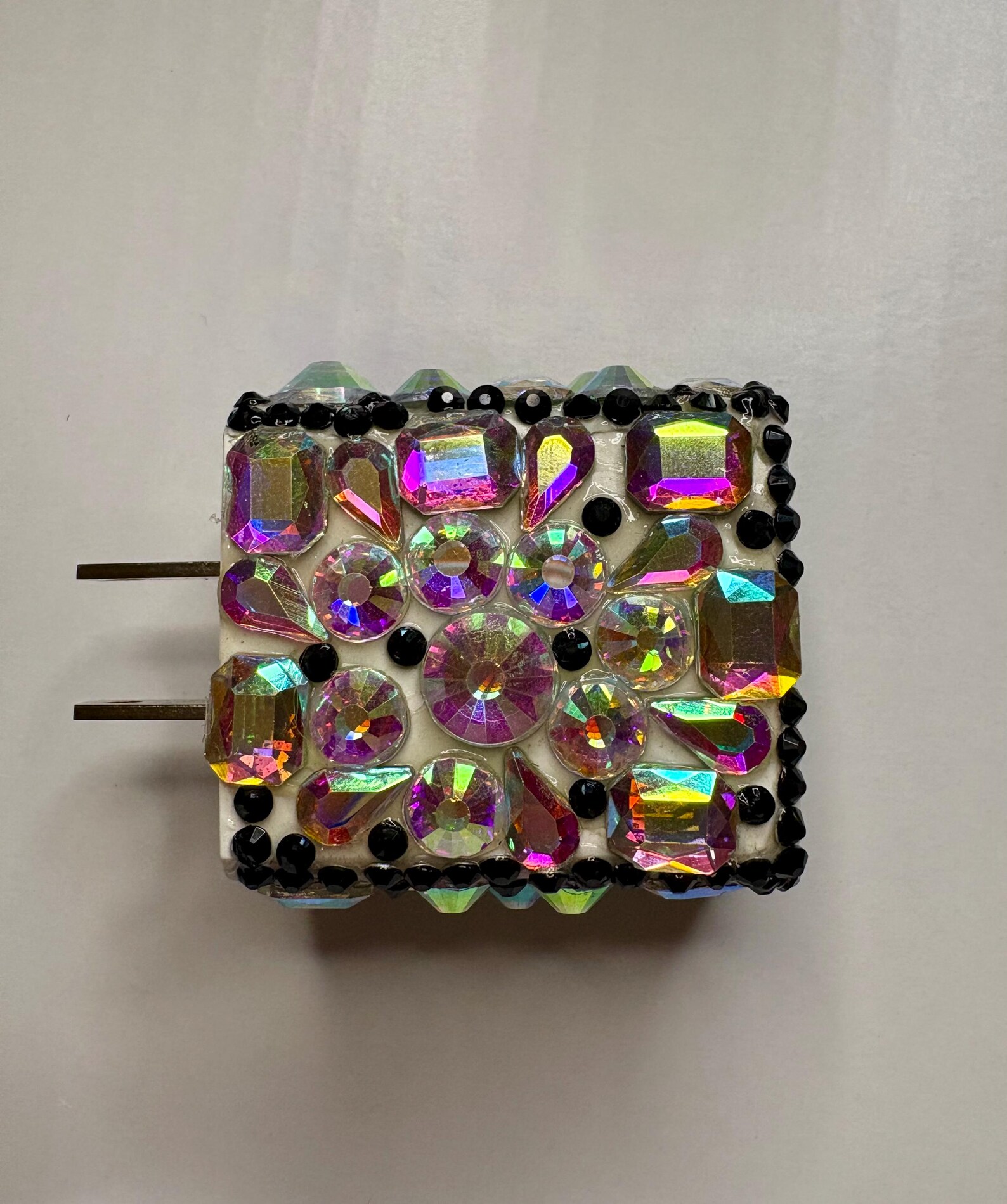 Bedazzled Charging Brick: Hand-placed Gems, Unique Shiny Decor - Etsy