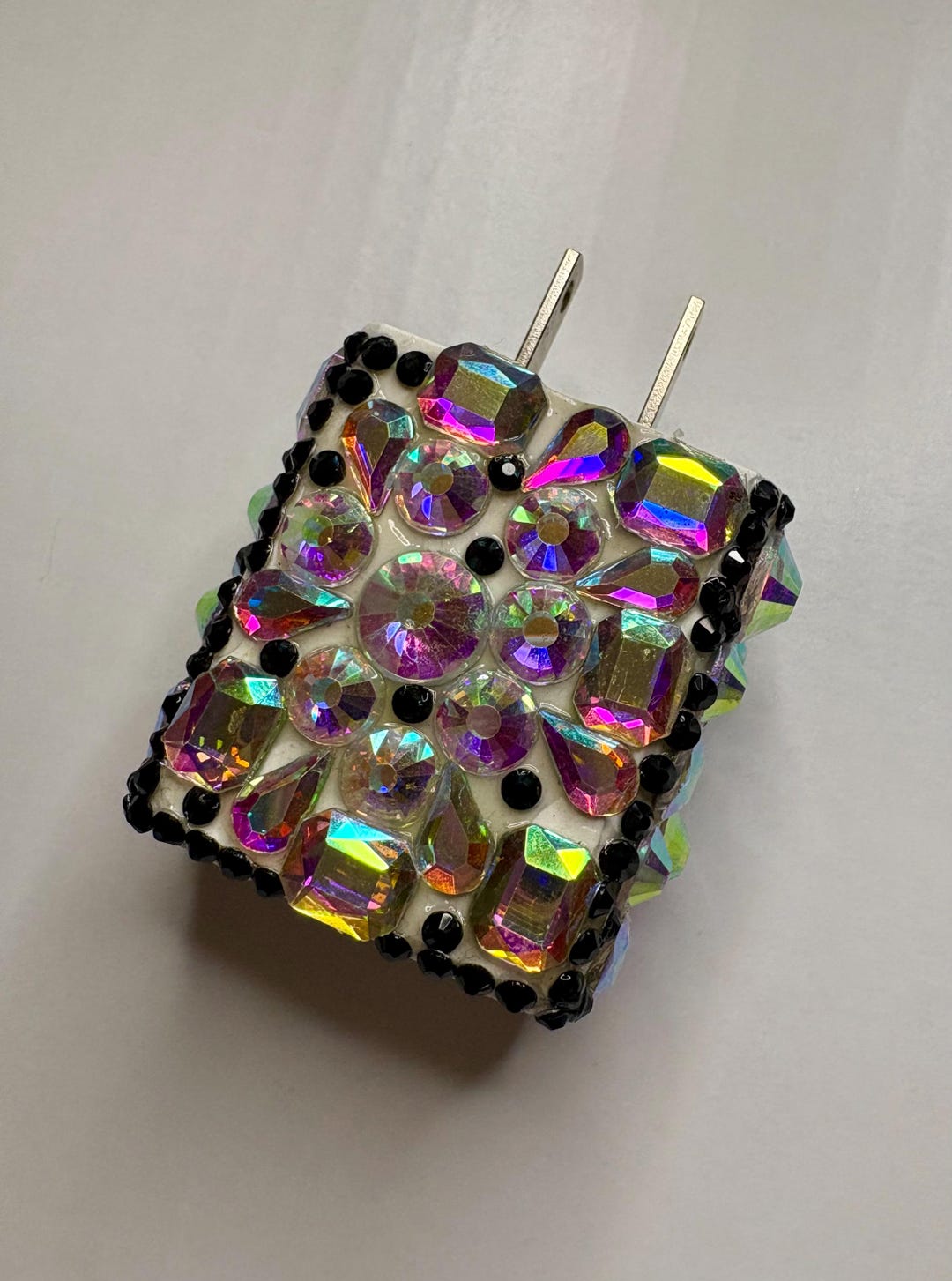 Bedazzled Charging Brick: Hand-placed Gems, Unique Shiny Decor - Etsy