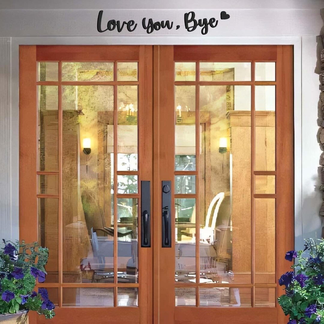 Love You Bye Wood Signs,entryway Wall Decor Home Decor, Express Love ...