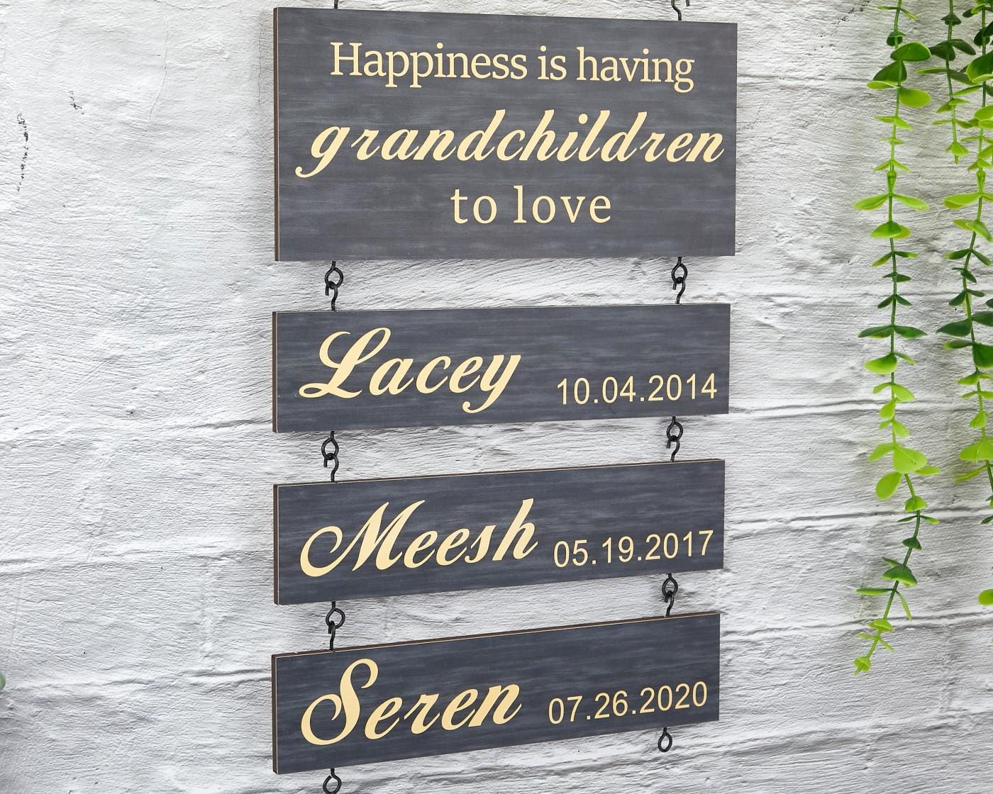 Personalized Wooden Sign, Custom Wooden Family Signs, Family Name Date ...
