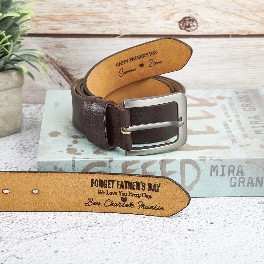 Custom Handmade Belt,custom Leather Belt for Daddy,custom Name Belt for ...