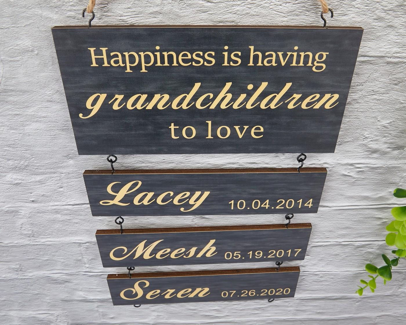Personalized Wooden Sign, Custom Wooden Family Signs, Family Name Date ...