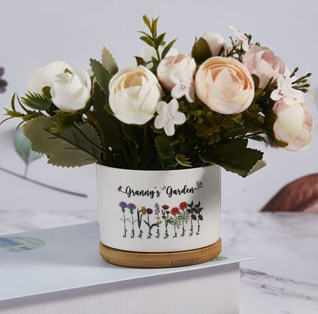 Custom Grandma's Garden Plant Pot, Custom Mini Plant Pot, Personalized ...