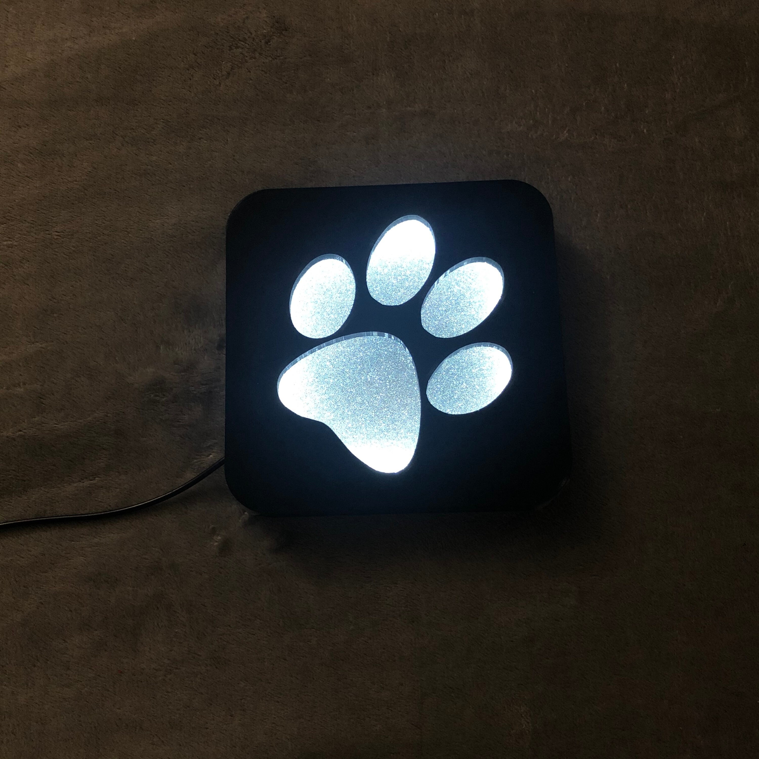 PAW PRINT LIGHT - Etsy