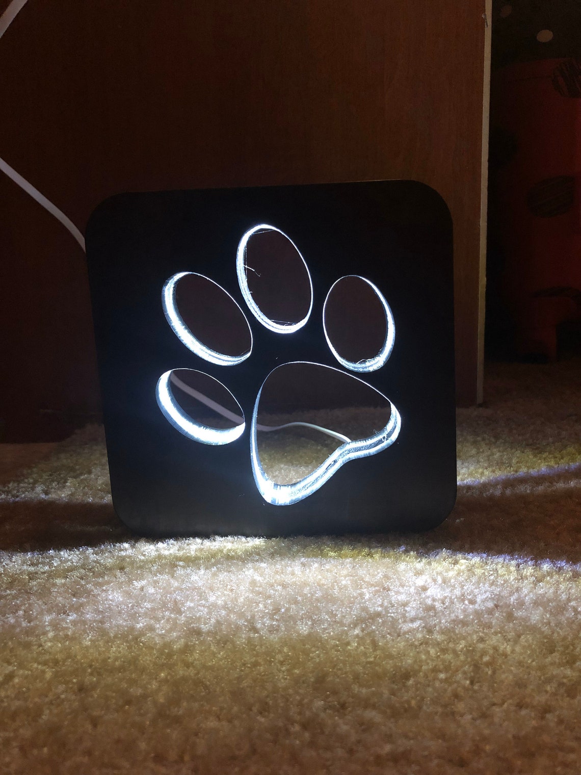 PAW PRINT LIGHT - Etsy