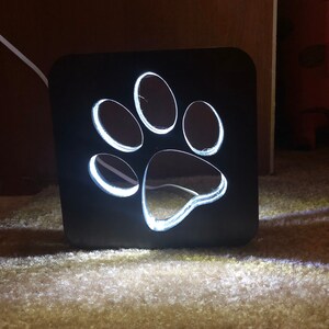 PAW PRINT LIGHT - Etsy
