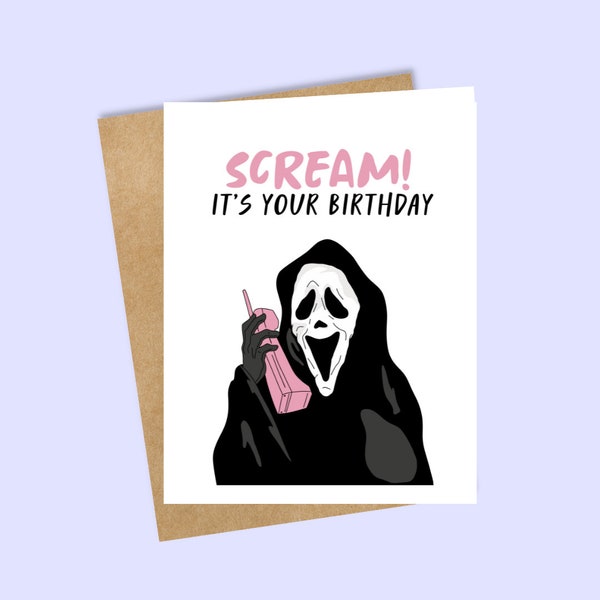 Scary Movie Wazzup Birthday Card - Etsy