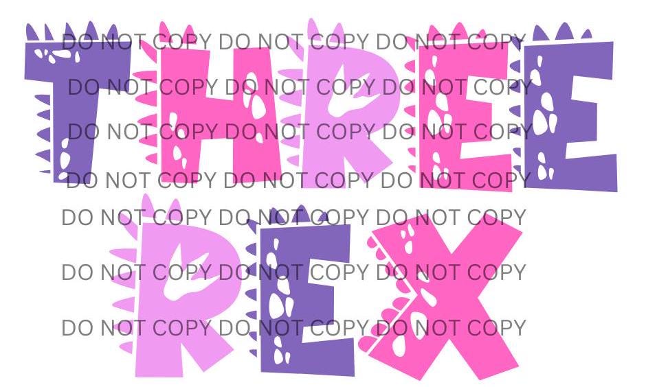 Three Rex Png - Etsy