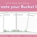 Printable Bucket List | Fill Out Bucket List With Check Boxes | Lined ...