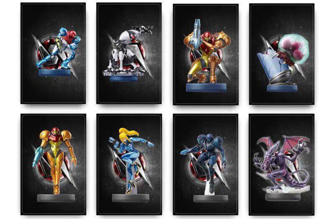 8x Set Mini NFC Cards Metroid Dread Switch Samus - Etsy