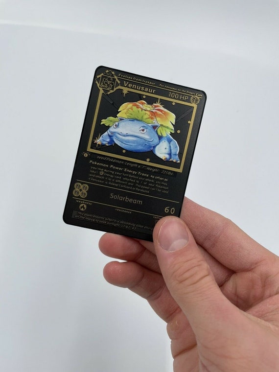 Card Games Toys & Games Base Set Venusaur 1st Edition Custom Black ...