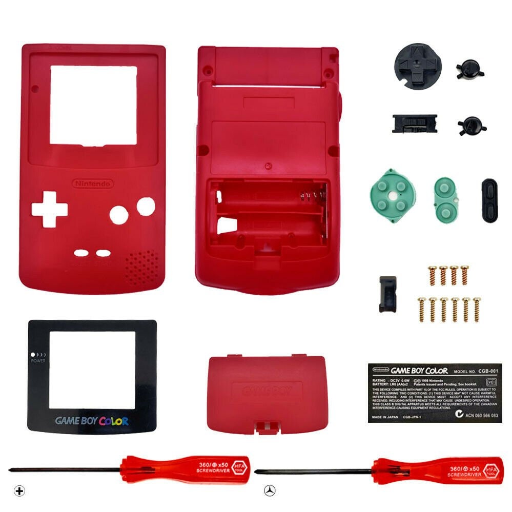 Housing Shell for Nintendo Game Boy Color GBC Replacement Screen Berry ...