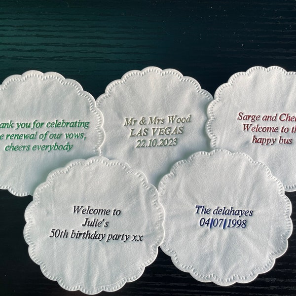 Personalized Paper Coasters - Etsy