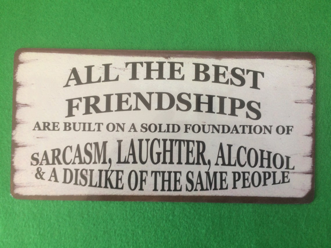 Friendship Sign Best Friends Plaque Gift Shabby Chic Present Idea - Etsy