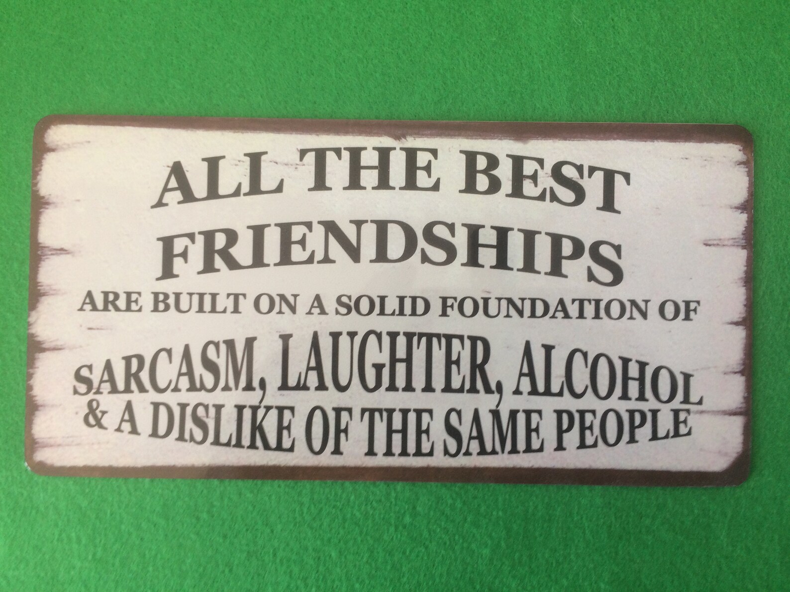 Friendship Sign Best Friends Plaque Gift Shabby Chic Present Idea - Etsy