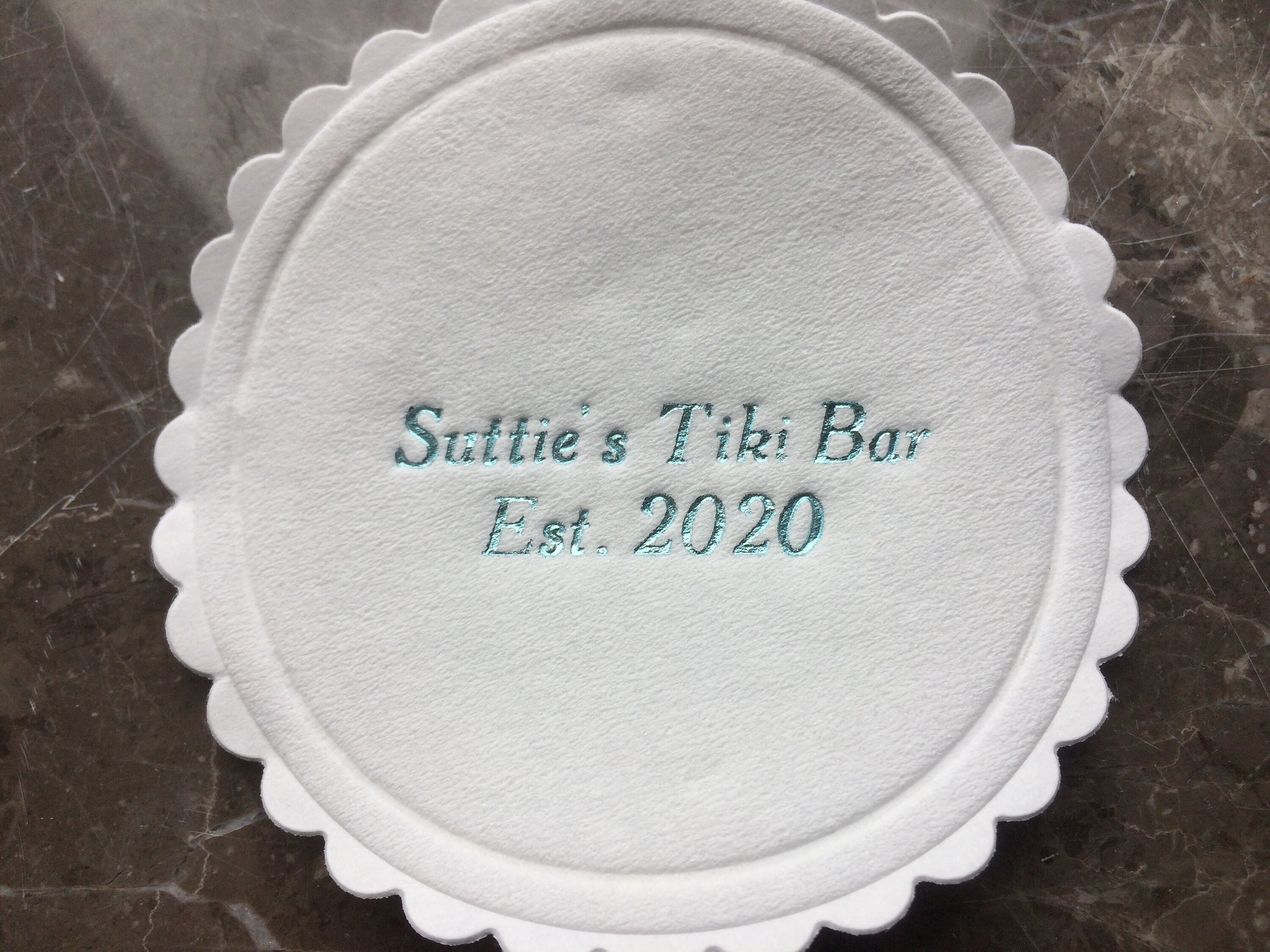 50 Personalised Coasters Multi Ply Paper Bar Beer Garden Home | Etsy