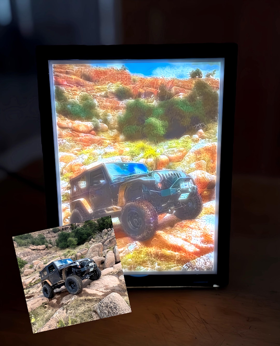 3D Printed Photo Lithophane Night Light | Custom Pet Picture Gift ...