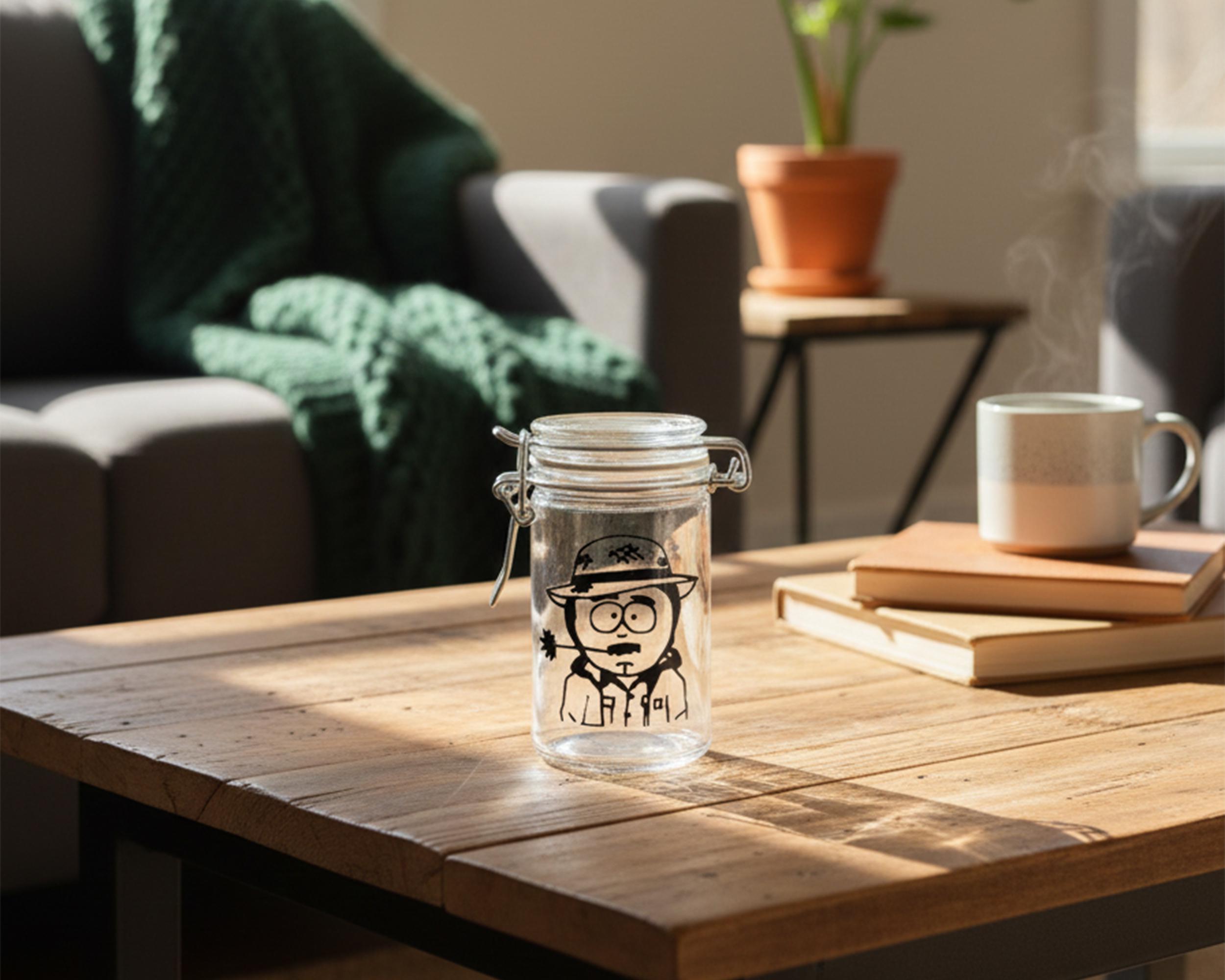 Smell Proof Glass Stash Jar, Funny Novelty Storage for Herbs, Spices ...